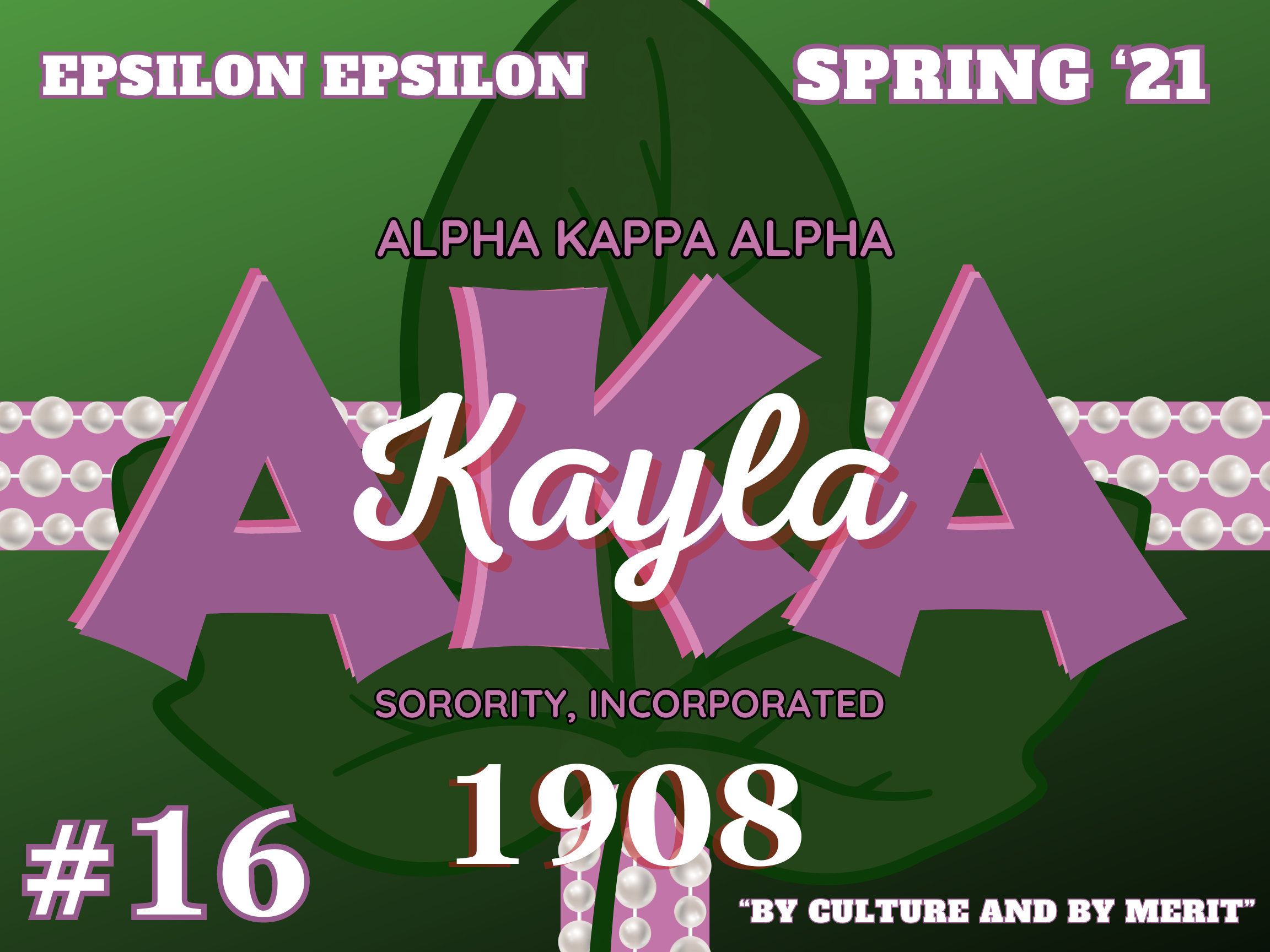 Large Personalized Alpha Kappa Alpha Inspired Wall Art Poster, Black ...