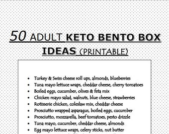 Bento Box Printable - Etsy