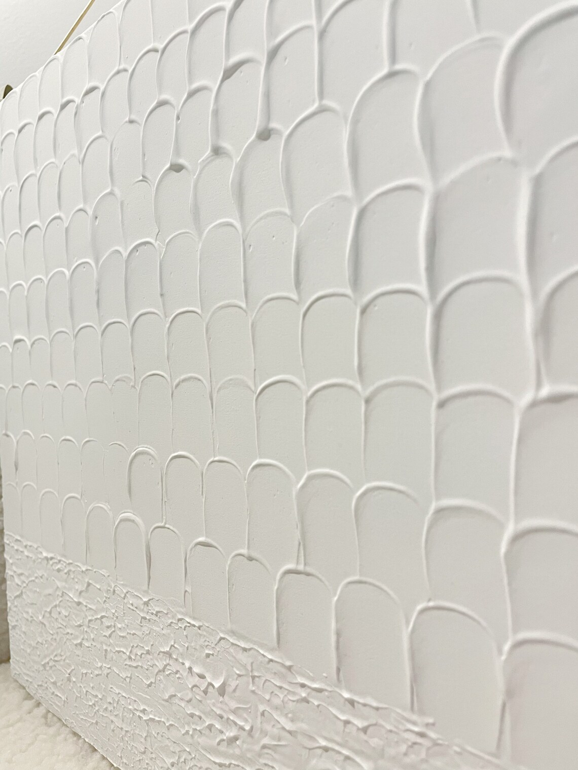 Textured Plaster Wall Art Minimalist Art White Textured | Etsy