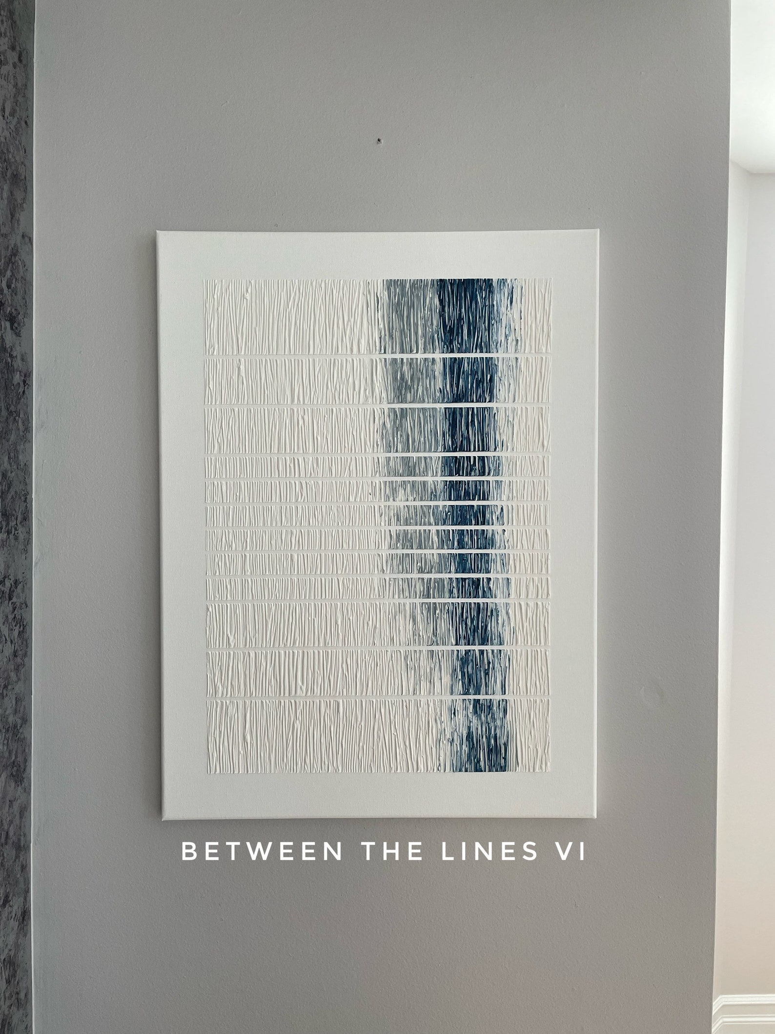 BETWEEN the LINES Collection 30”x40” |textured Plaster Wall Art ...