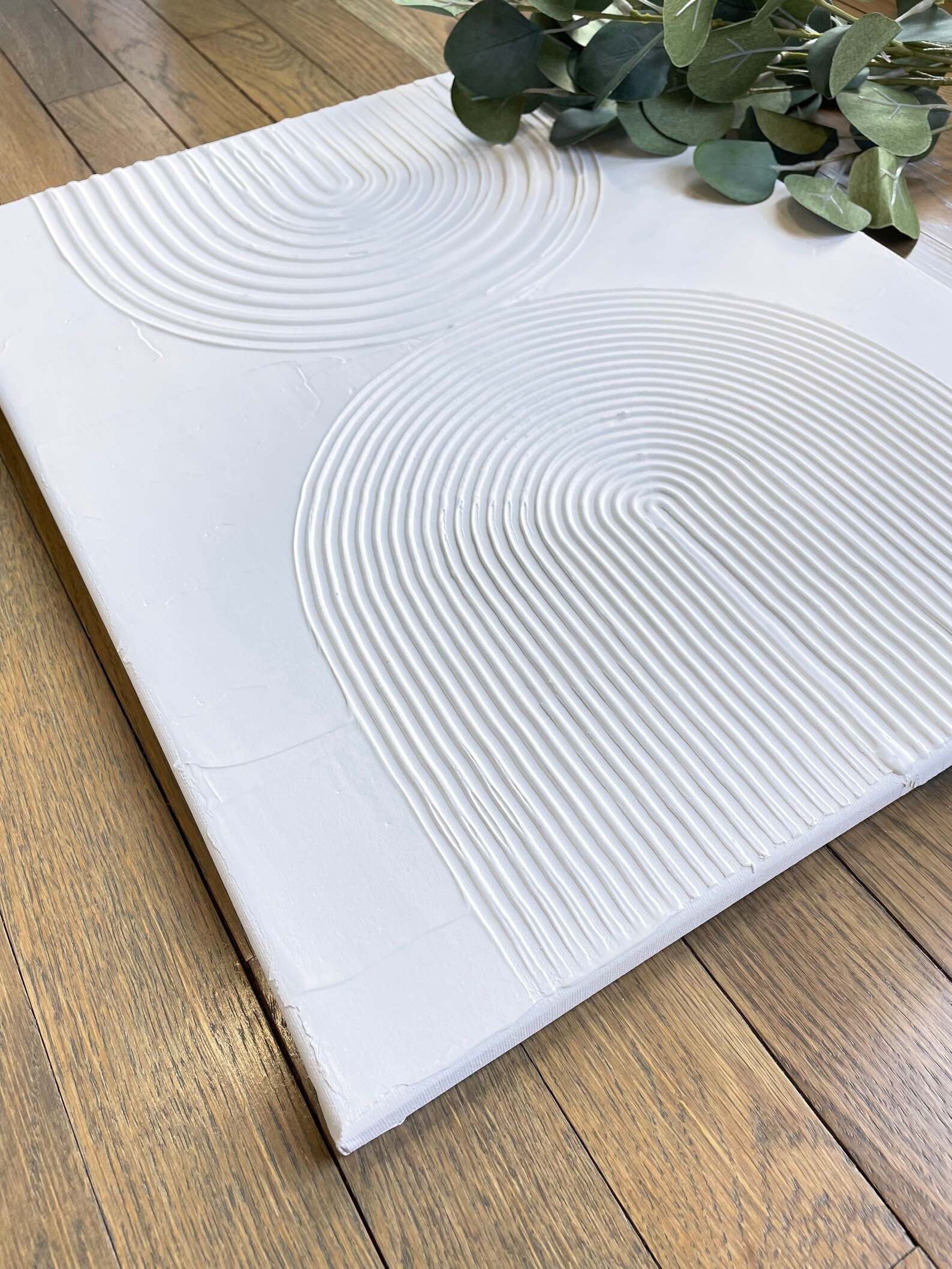 HALF MOON Large Textured Plaster Wall Art Minimalist Art - Etsy