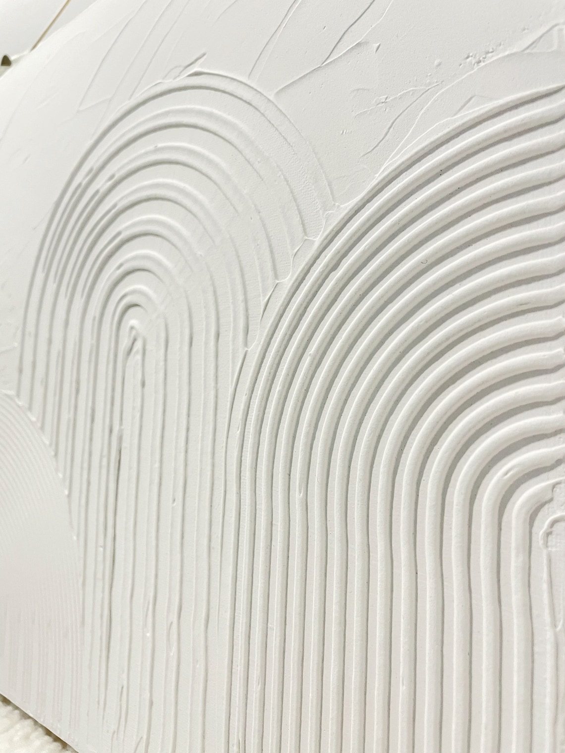 Textured Plaster Wall Art Minimalist Art White Textured | Etsy