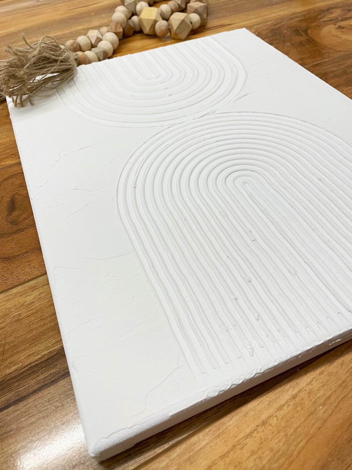 HALF MOON Textured Plaster Wall Art Minimalist Art White - Etsy