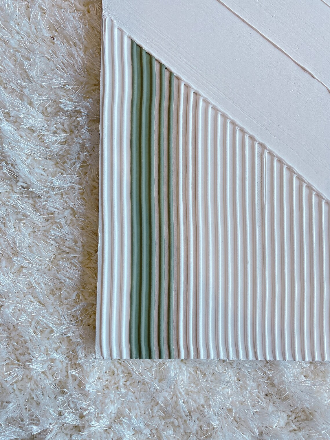 LINEAR 20x20 Textured Plaster Wall Art Minimalist Art - Etsy