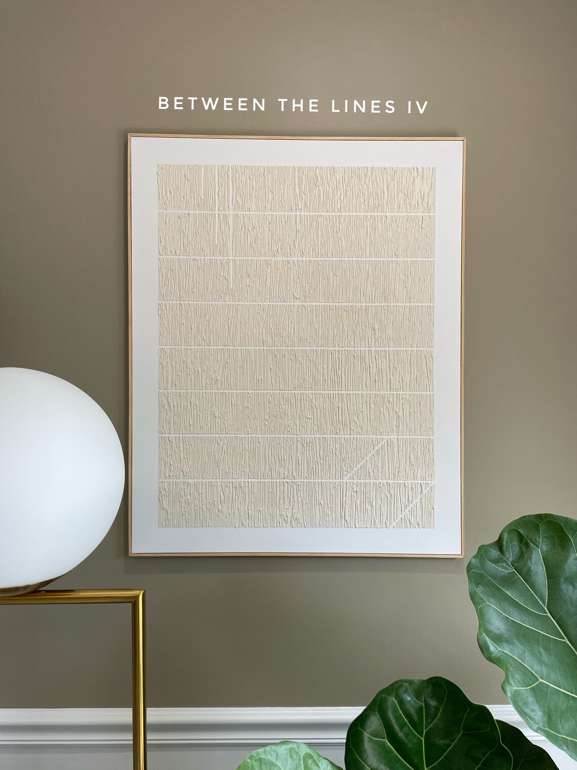 BETWEEN the LINES Collection 30”x40” |textured Plaster Wall Art ...