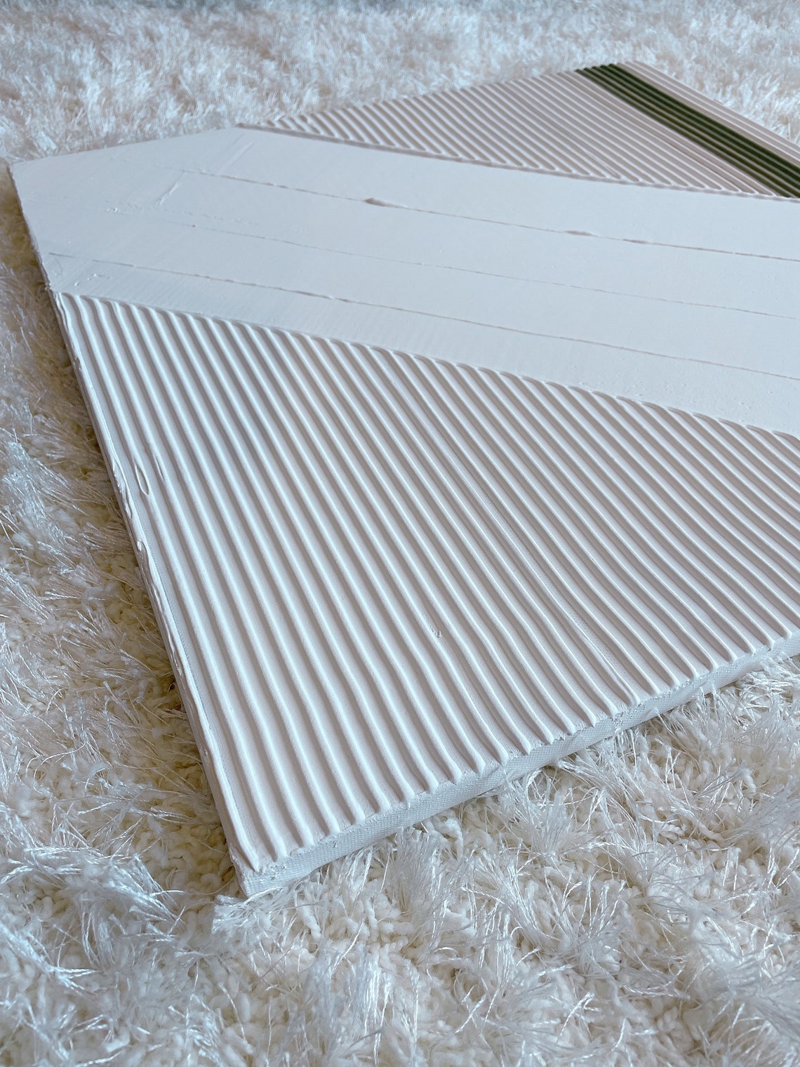 LINEAR 20x20 Textured Plaster Wall Art Minimalist Art - Etsy