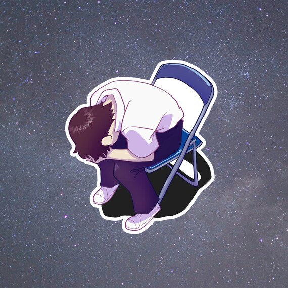 Sad Shinji Vinyl Sticker/ Keychain Neon Genesis Evangelion - Etsy