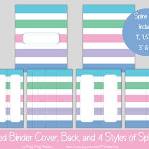 Binder Covers, Backs, Spines and Inside Cover Pages - Printable ...