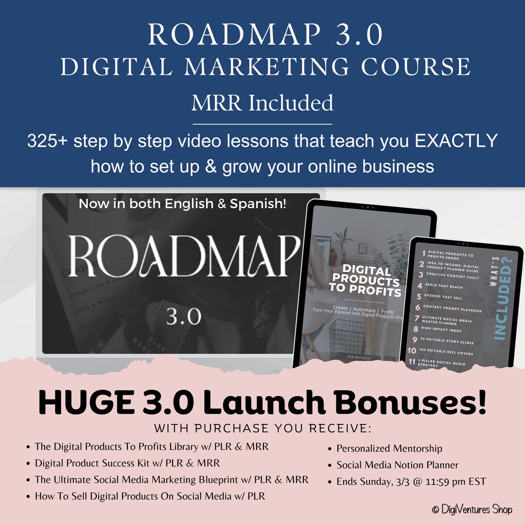 Roadmap 3.0 Business Builder & Digital Marketing Course Master Resell ...