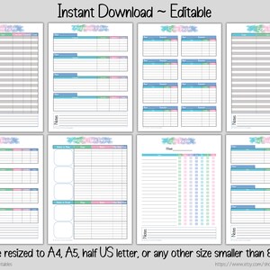 Undated Student Planner Pack - Printable & Editable - Annual-monthly ...