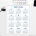 Undated Annual & Monthly Calendars - Printable + Editable - to Do List ...