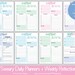 Sweary, Undated Daily Planner Pages + Weekly Reflection - Editable ...