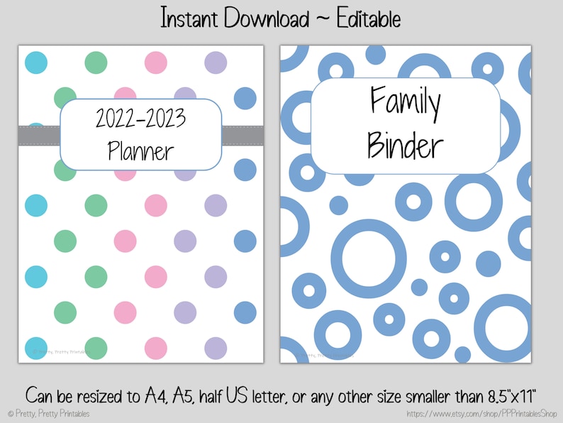 Binder Covers, Backs, Spines and Inside Cover Pages - Printable ...