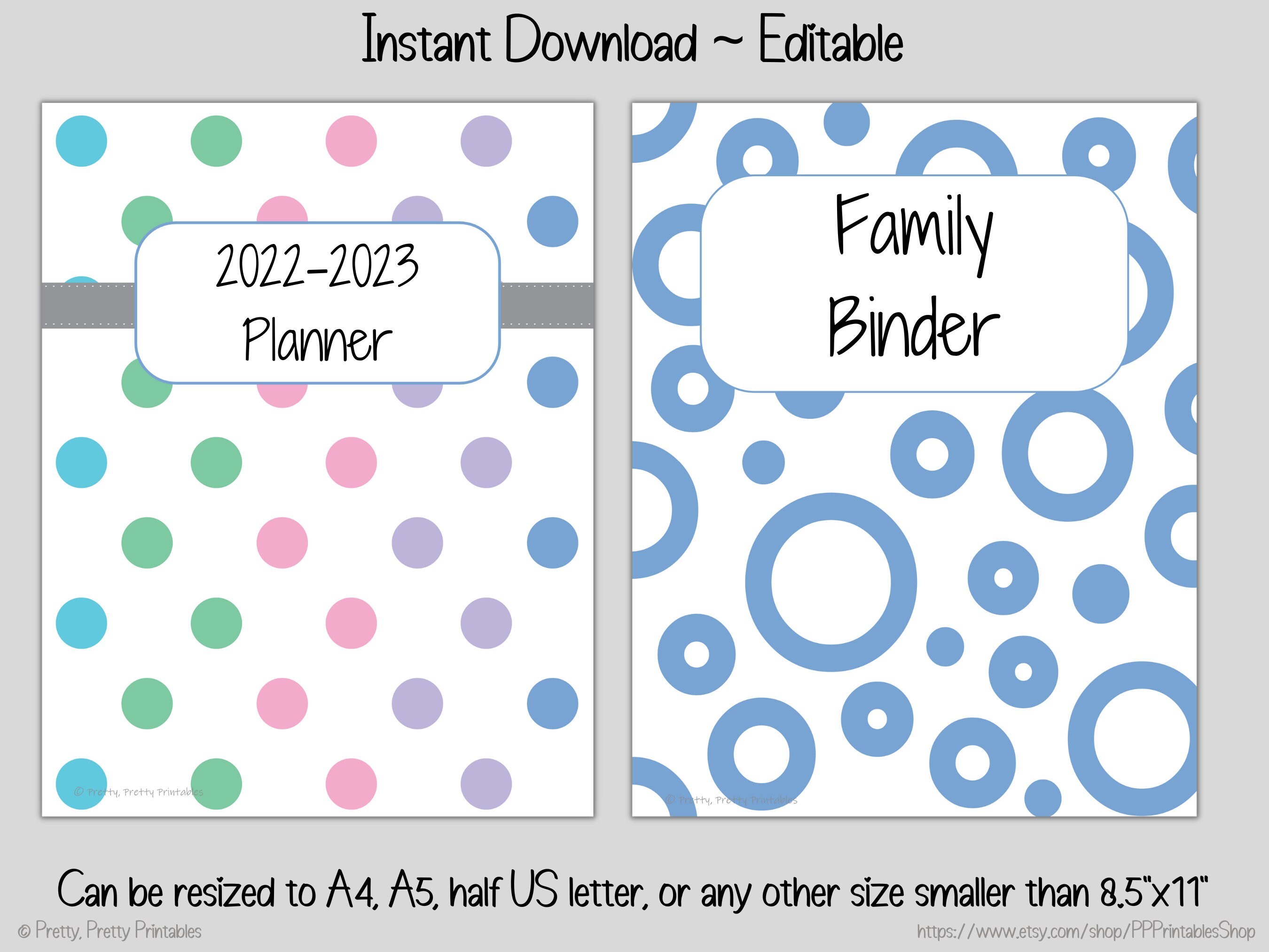 Binder Covers, Backs, Spines and Inside Cover Pages - Printable ...