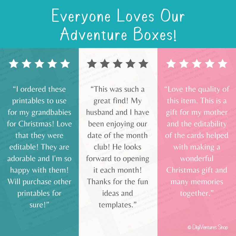 Fairy Monthly Date Night Cards | Adventure Box | 12 Months of Dates ...