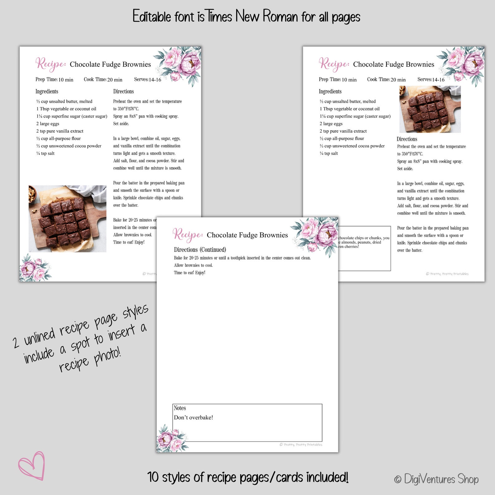 Recipe Cards | Recipe Card Templates | Printable & Editable | Recipe ...
