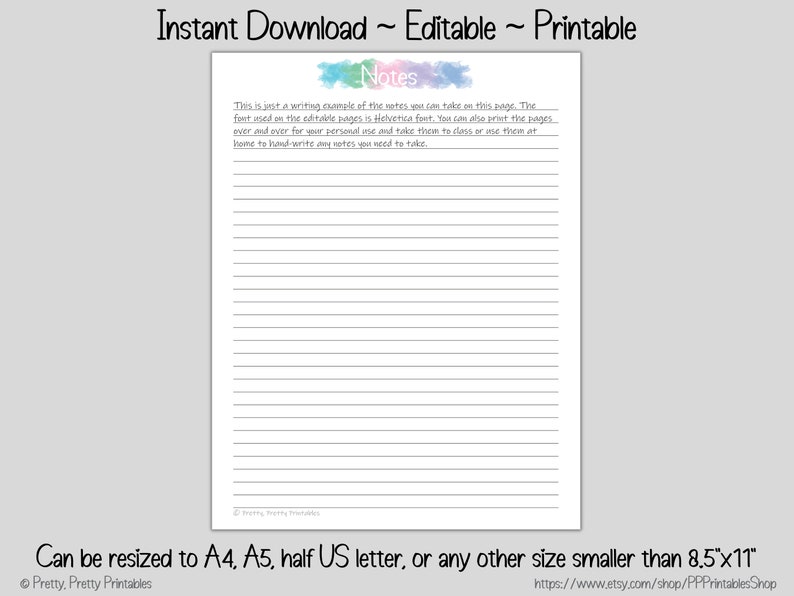 Student Add-on Planner Pack Printable & Editable Goal Habit Tracker ...