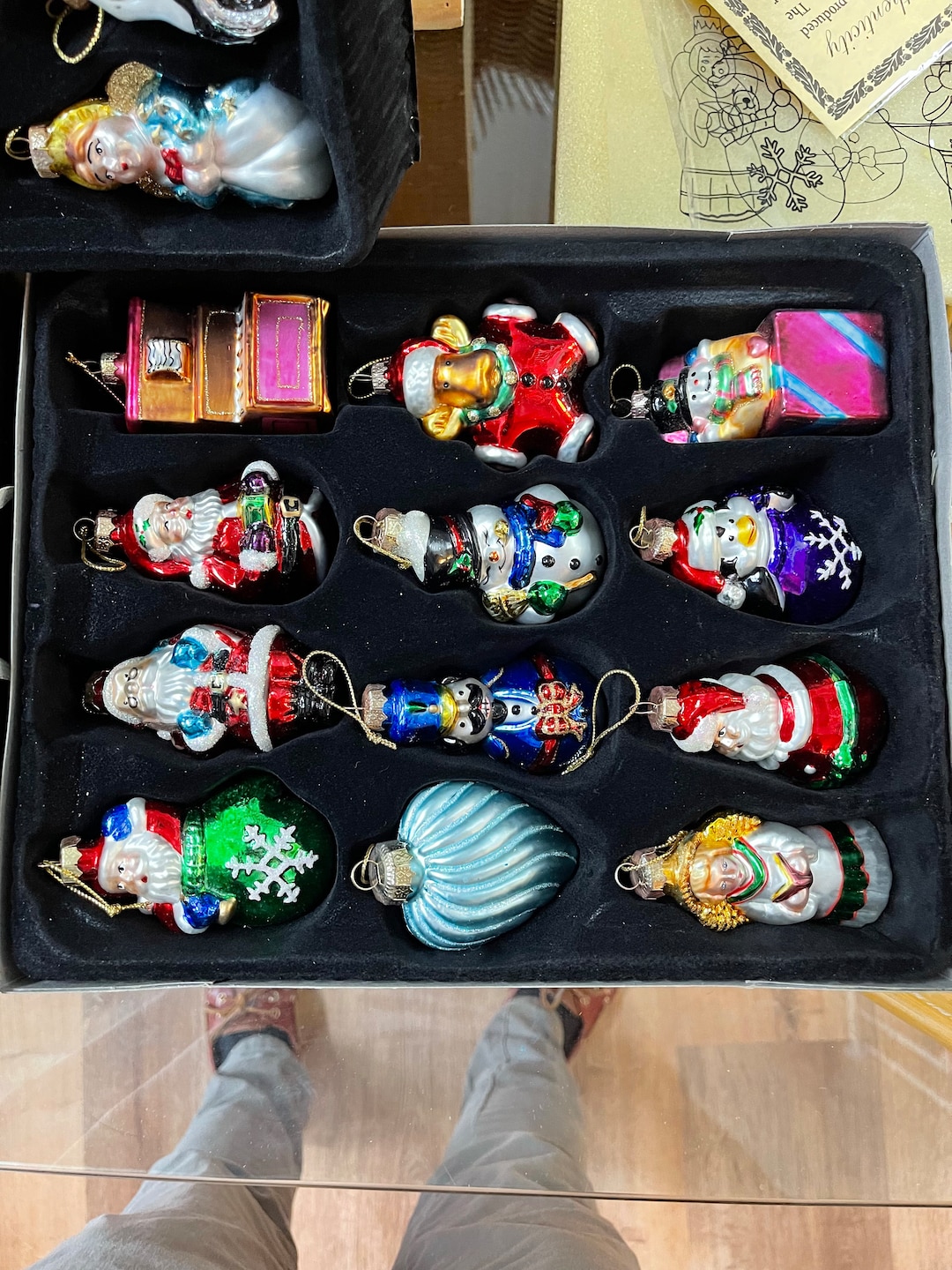 Thomas Pacconi Classics Christmas Ornaments Box 31 Piece Set With Box ...