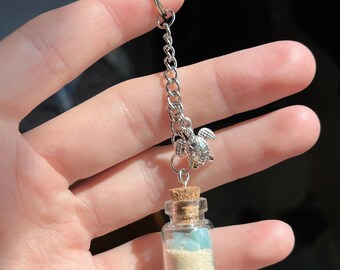 Aquamarine Crystal Keychain - Etsy