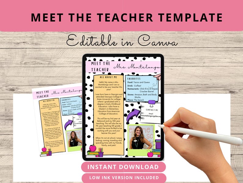 Meet the Teacher Template | Editable Back to School Flyer | Instant ...