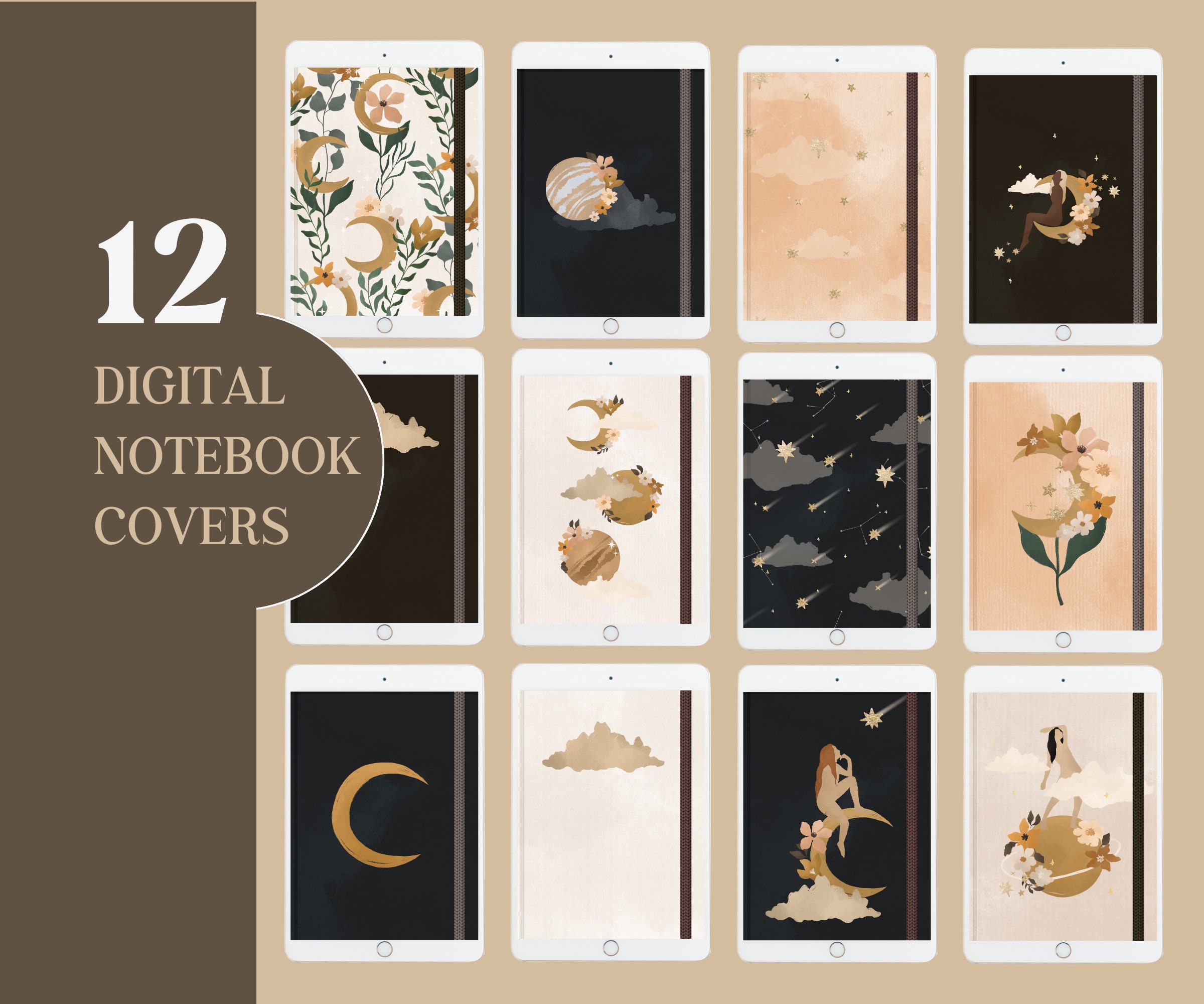 Goodnotes Digital Notebook Cover for Digital Planning, Notability Xodo ...