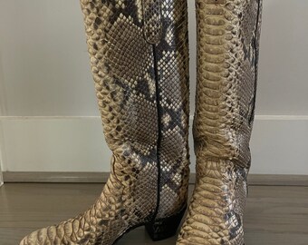 Snake Skin Boots | Etsy