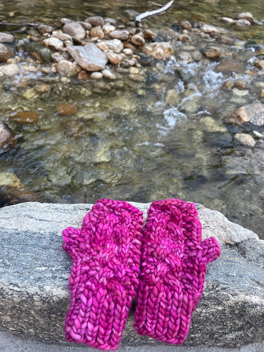 Luxury Wool Fingerless Gloves Mittens Hot Pink Candycurl - Etsy
