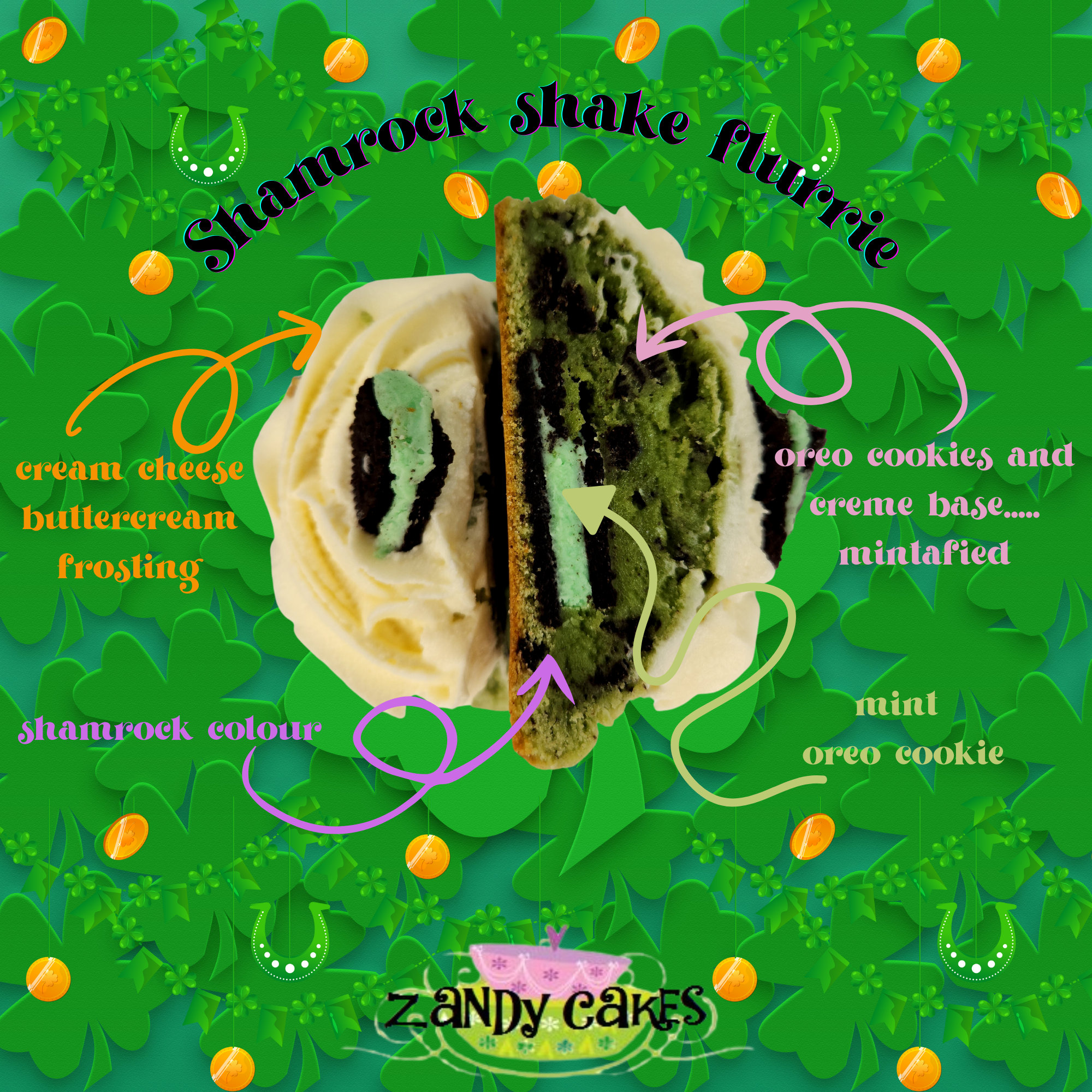 Shamrock Shake Flurrie Cookie Recipes Gourmet Cookie Recipes Homemade ...
