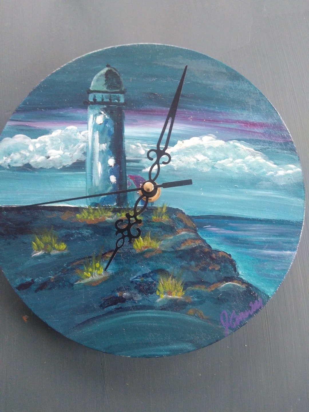 Coastal Lighthouse Clock - Etsy