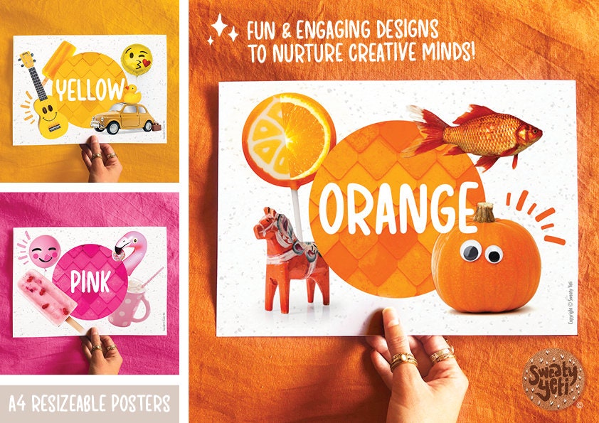 Printable Colour Posters for Preschool Kindergarten Classroom ...