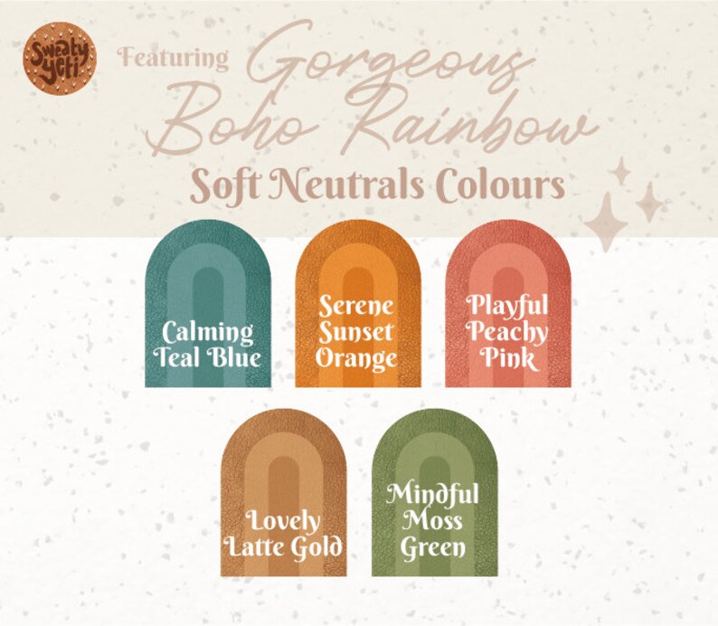 Boho Rainbow Classroom Rules Posters - Modern Boho Rainbow Theme ...