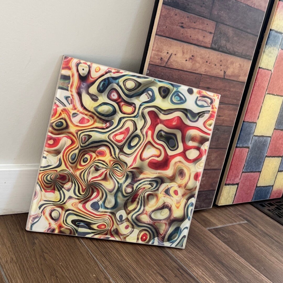 3D Resin Epoxy Wall Tiles • Custom Wall Ceramic • Epoxy Backsplash Wall ...