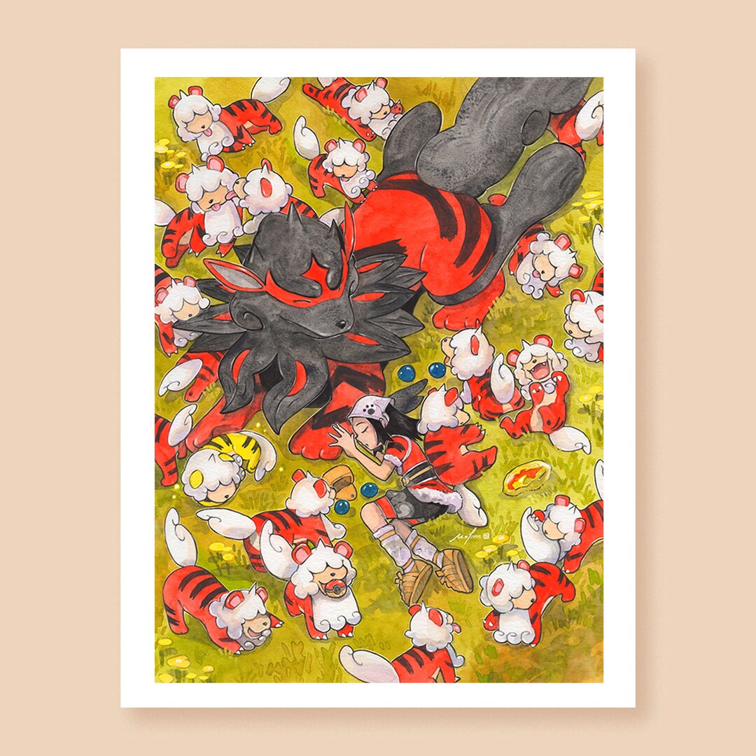 Hisuian Growlithe Family - Etsy