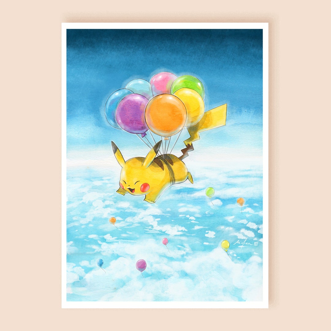 Flying Pikachu - Etsy