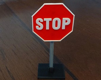 Toy Stop Sign - Etsy
