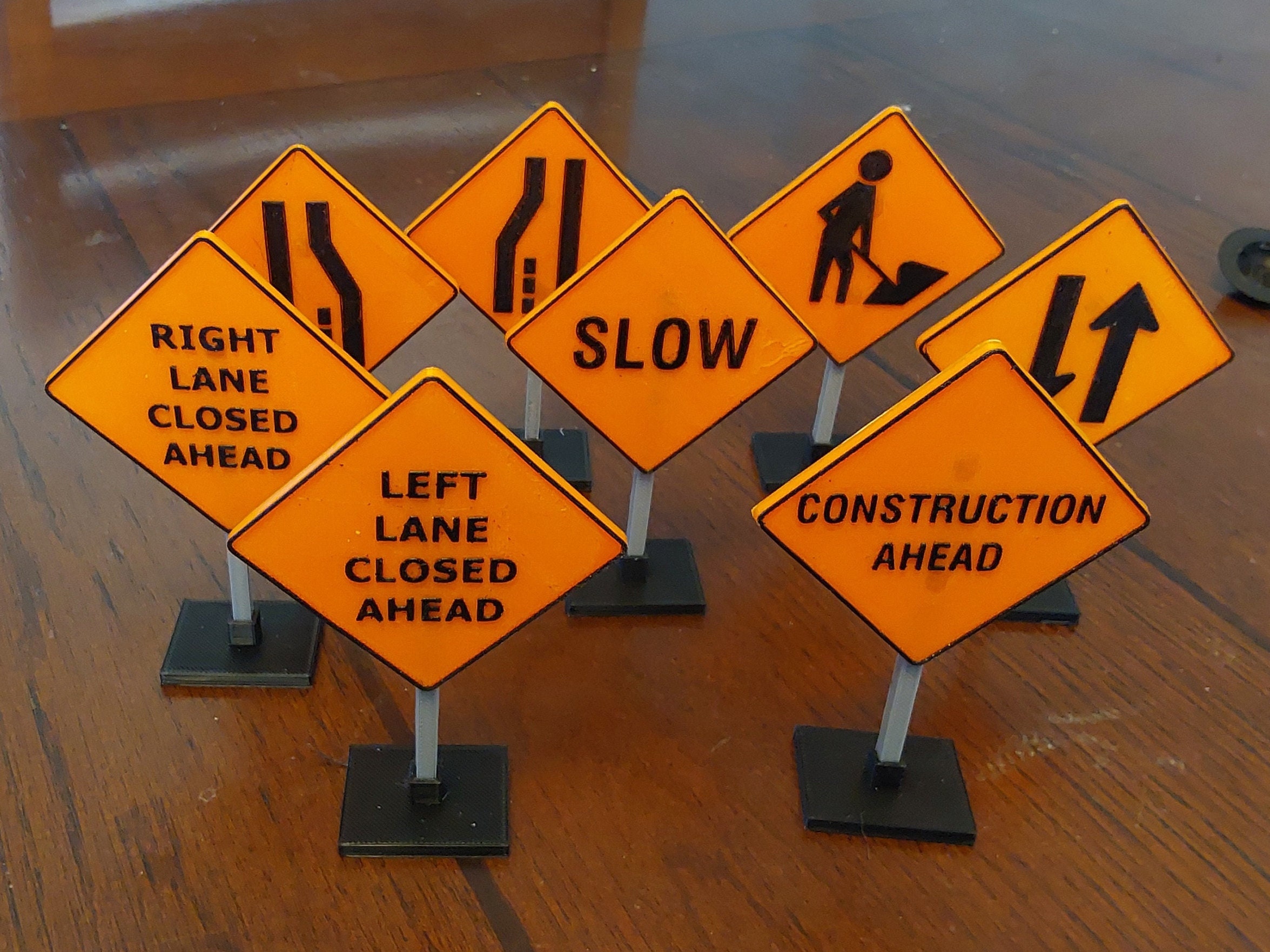 Orange Construction Signs