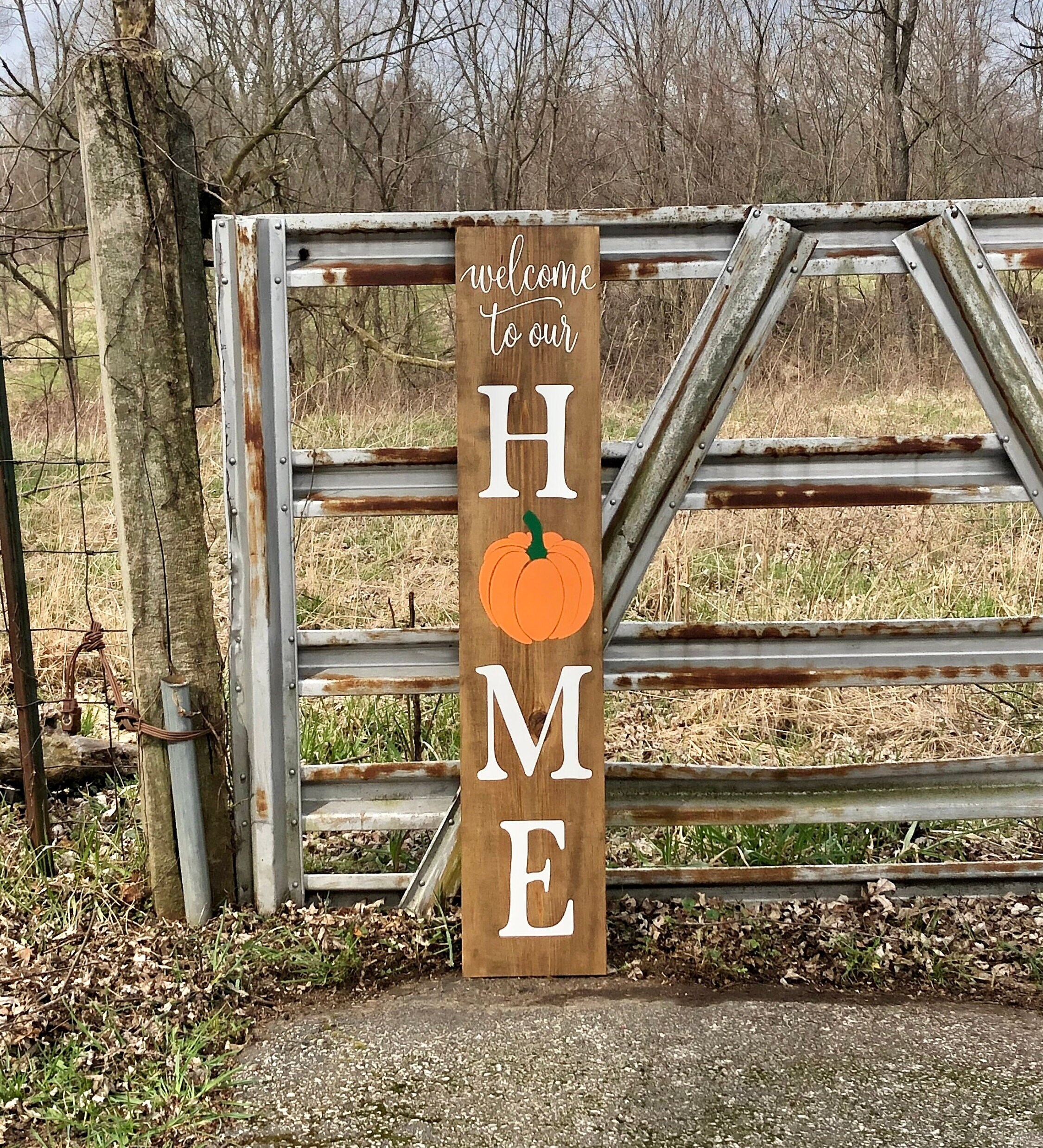 Fall Welcome Sign, Pumpkin, Porch Sign, Fall Decor, Wood Sign ...