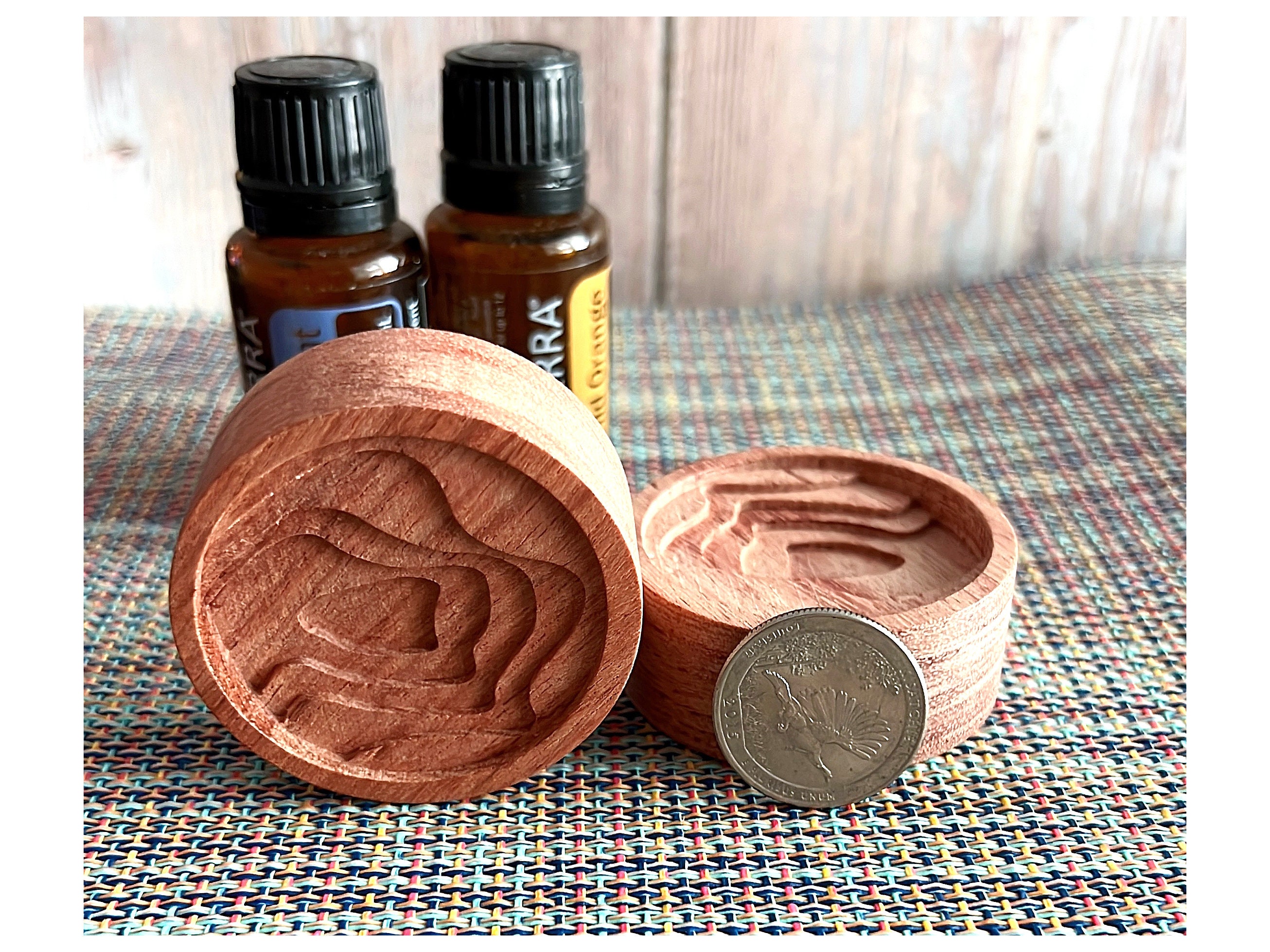Wooden Essential Oil Diffuser for Desk, Wood Reed Diffuser, Car ...
