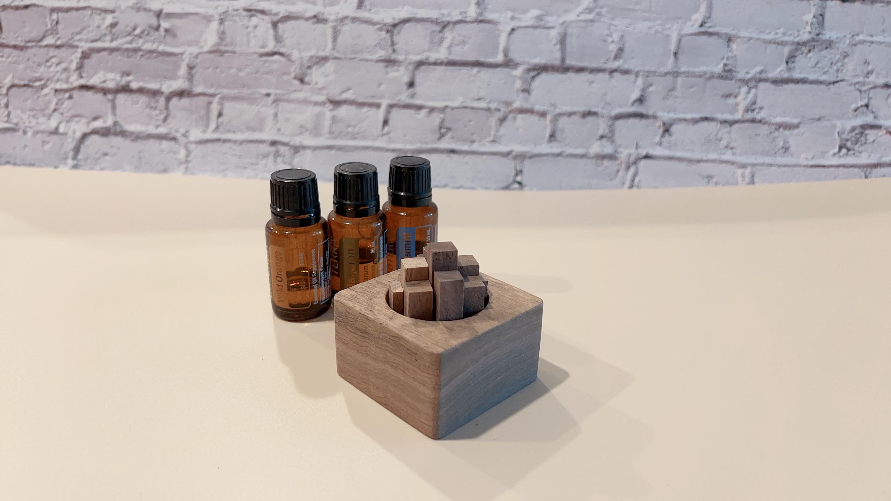 Wooden Essential Oil Diffuser for Desk, Wood Reed Diffuser, Car ...