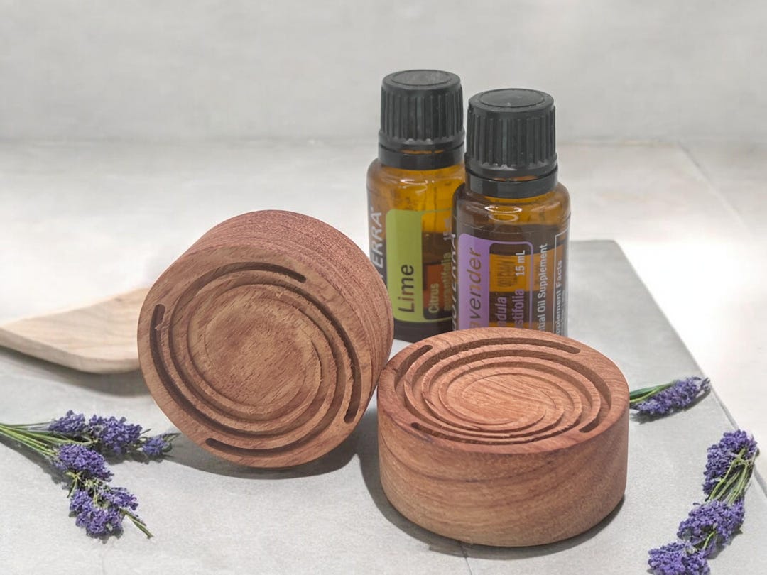 Handmade Wooden Essential Oil Diffuser: Desk, Car Scent (2" X 0.75") - Etsy