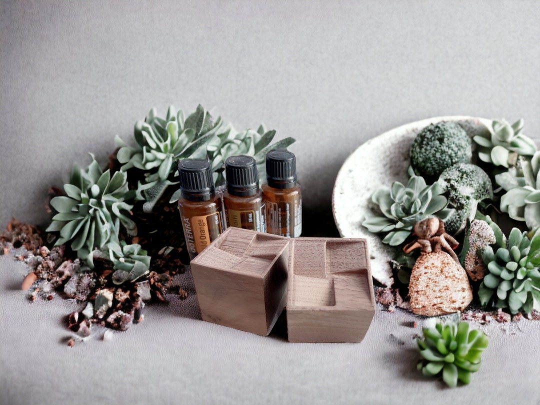 Wooden Essential Oil Diffuser for Desk, Wood Reed Diffuser, Car ...