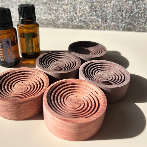 Wooden Essential Oil Diffuser for Desk Wood Reed Diffuser - Etsy