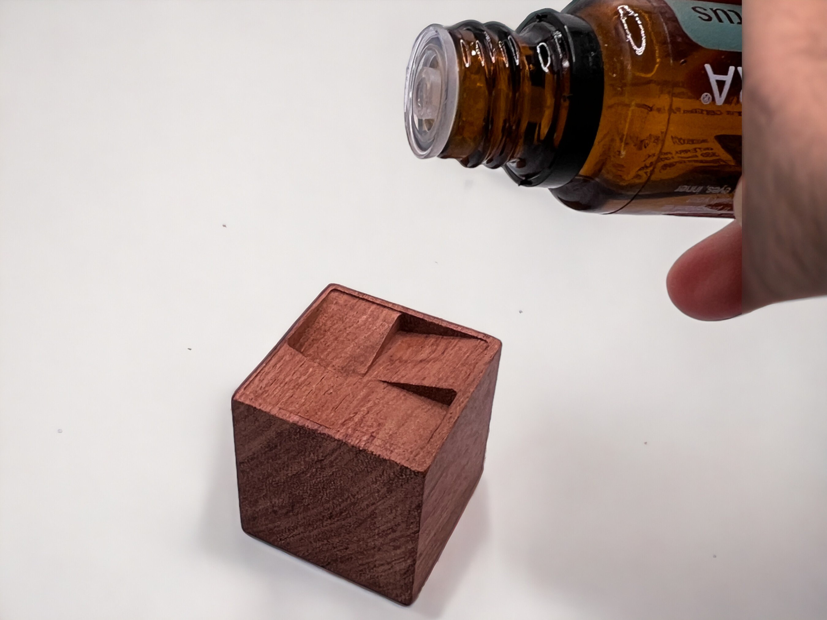 Square Wooden Essential Oil Diffuser, Natural Wood Diffuser, Car ...