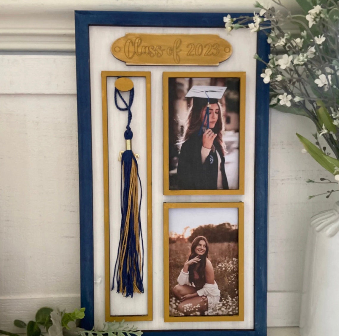 Graduation Double Picture Frame - Etsy