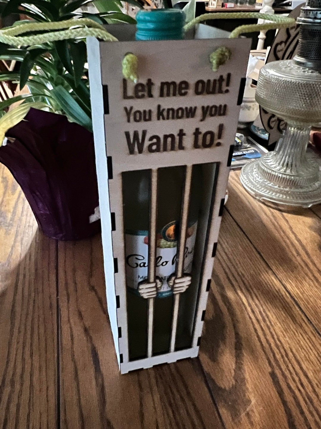 Wine Holder Jail - Let Me Out! - Etsy