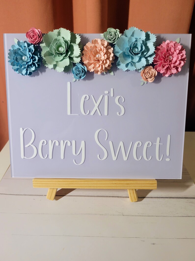 Custom Acrylic Birthday Party Table Sign Personalized Event - Etsy