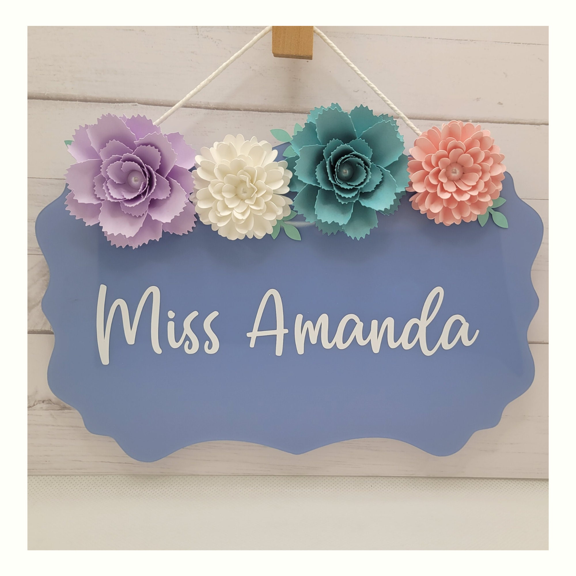 Custom Acrylic Hanging Sign Door Name Sign Business Sign - Etsy