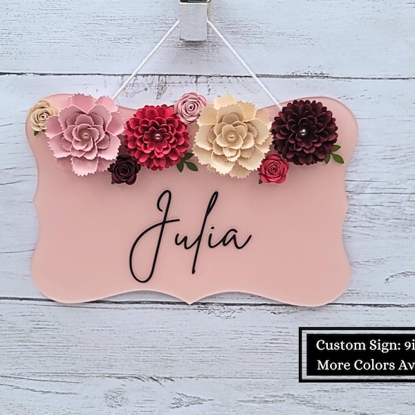 Hanging Name Sign - Etsy