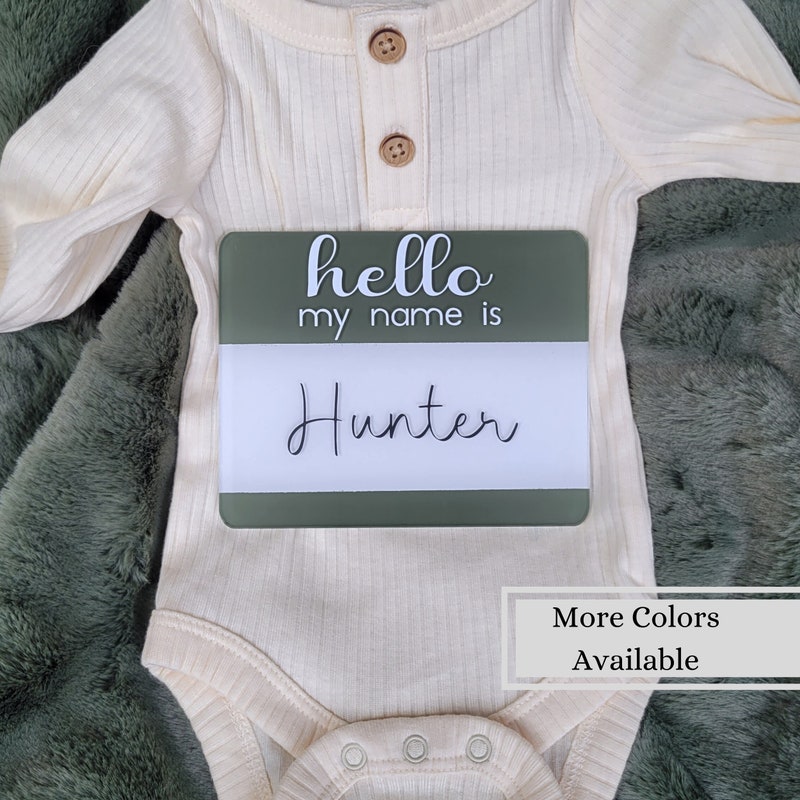 Hello My Name is Nametag - Etsy