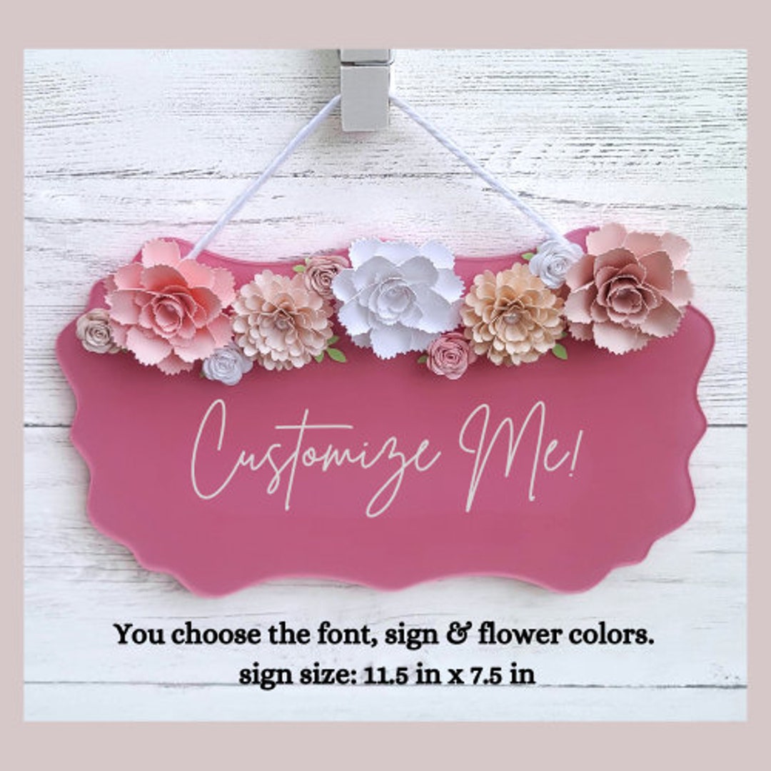 Acrylic Hanging Sign Custom and Personalized Sign Name Sign - Etsy